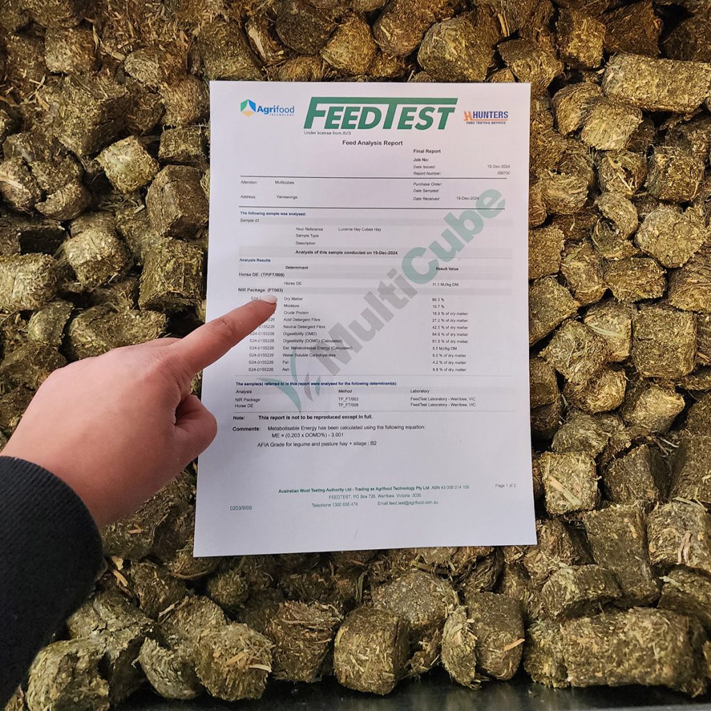 How to read a feed test - Multicube Hay & Cube